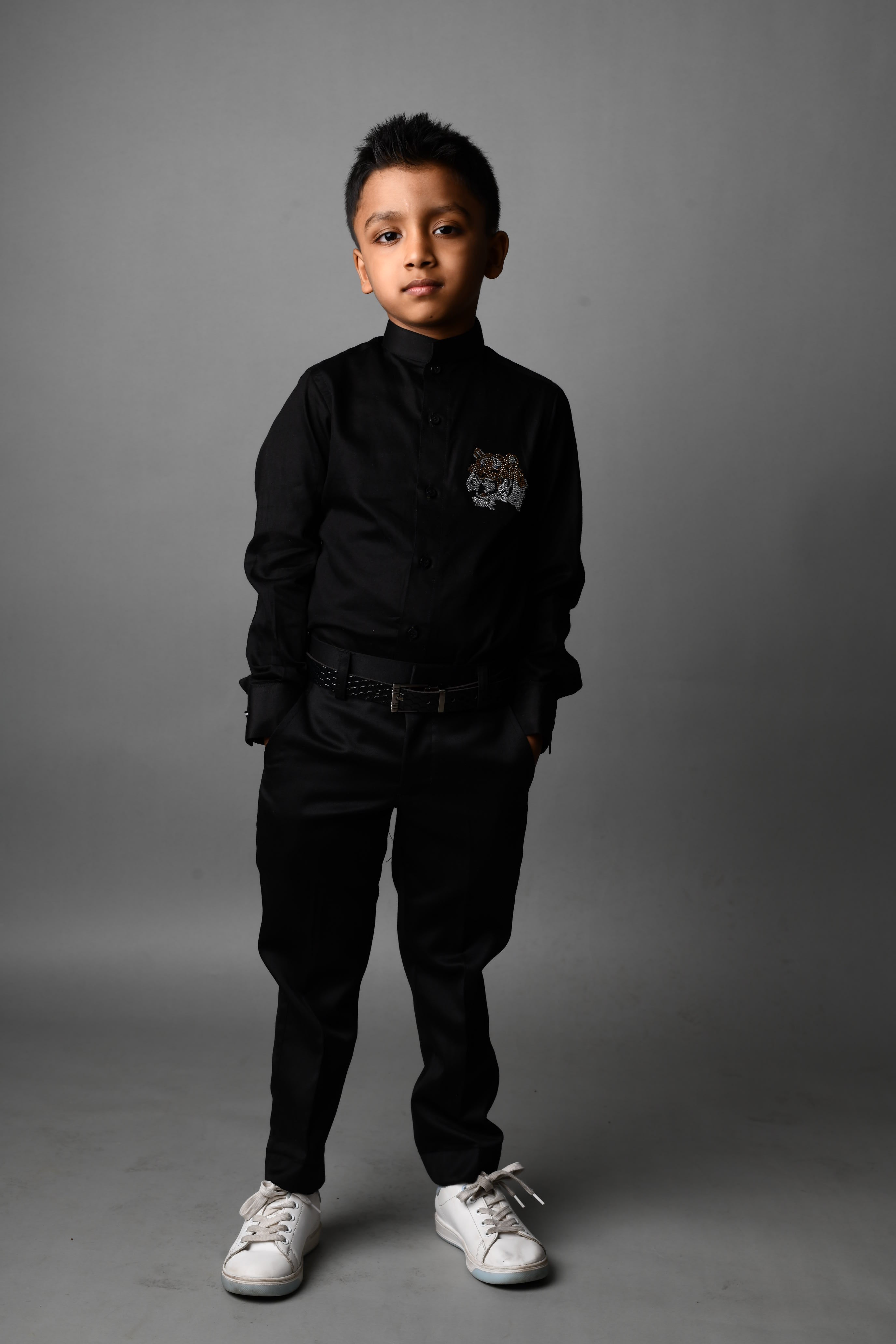Black Tiger Shirt Set – Lil Angels